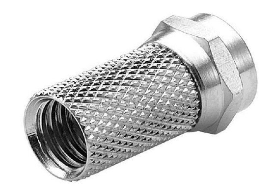 Female F Type Compression Connector Waterproof Coax Connectors For TV