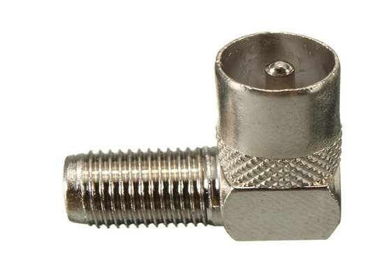 0.49N RF Antenna Connector Right Angle F Female To PAL Male Adapter