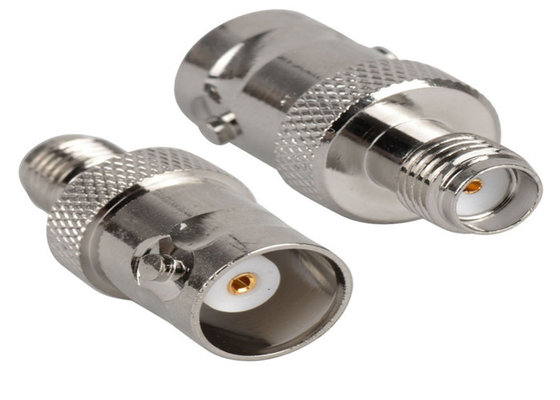 Coaxial RF Aerial Connector SMA Male To BNC Male Adapter With Nickel Plating