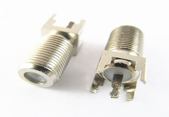PC Board RF Antenna Connector Adapters , F Type Female Connector PCB