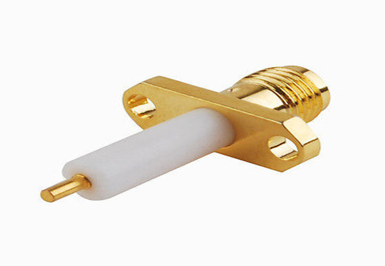 SMB RF connector Coaxial Mount Panel Receptacle Jack 2 Hole Connector