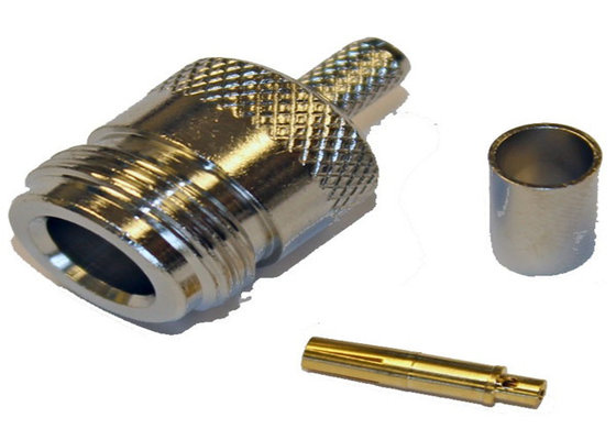 RoHs N Type Connector 75 Ohm RG 223 Coaxial Cable Adapter Nickel Plating