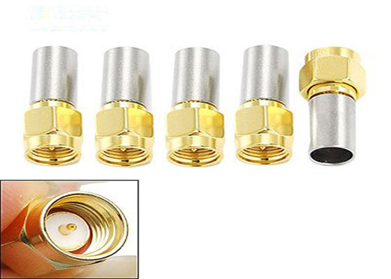 RoHs N Type Connector 75 Ohm RG 223 Coaxial Cable Adapter Nickel Plating