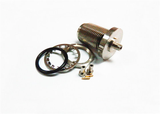 High Frequency Silver N Type RF Connector For Feeder Line Cable