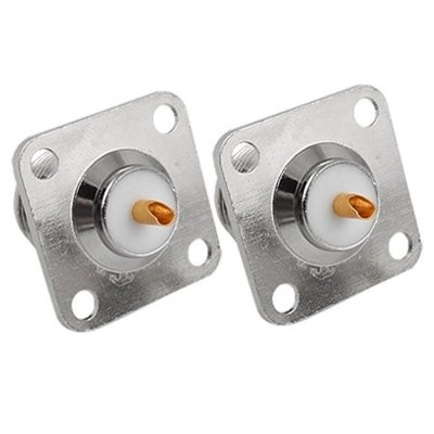 N Type Connector Flange Mount Solder Type , Female Jack Plug Connector