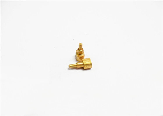 Screw Brass Spring Loaded Pins For PCB Testing Electronic Connector