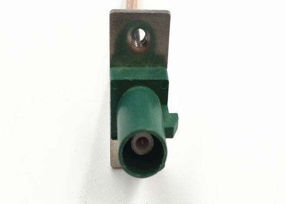 Fakra Connector Assembly Coding E With Metal Mounting Plate RG 178 Cable