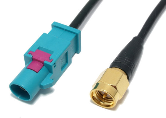 Straight Fakra Connector Assembly Female To Sma Male Adapter Rg58 Cable