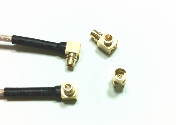 70Ω Impedance MMCX RF Connector , Coaxial Cable Rf Connector PCB Mount