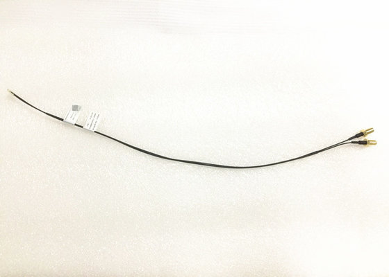Black RF Cable Assemblies 2 in 1 SMA connector with NGFF Plug 1.13 mm Coaxial Cable
