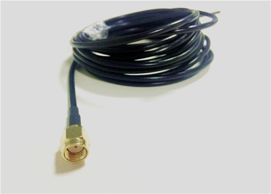 ROHS Compliant SMA Female plug with 3 Meters Length RG 174 Coaxial Cable assemblies