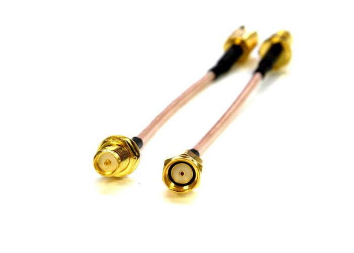 RP SMA Male To RP SMA Female Adapter RG 141 / 142 Extension Cable