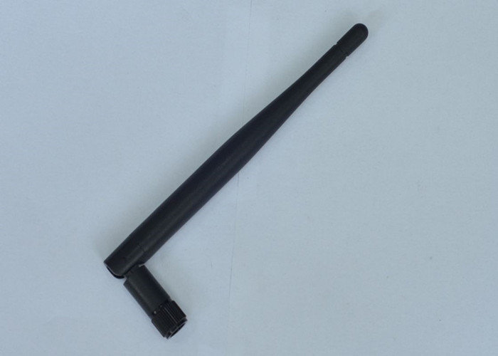 RF 1.37 Cable Wifi Router Antenna , 3dB Black RP SMA Connector Brass Material