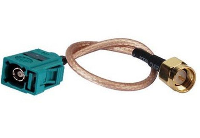 50Ohm Fakra Extension Cable Assembly Radio Frequency I-PEX 20351-112R-37 Connector
