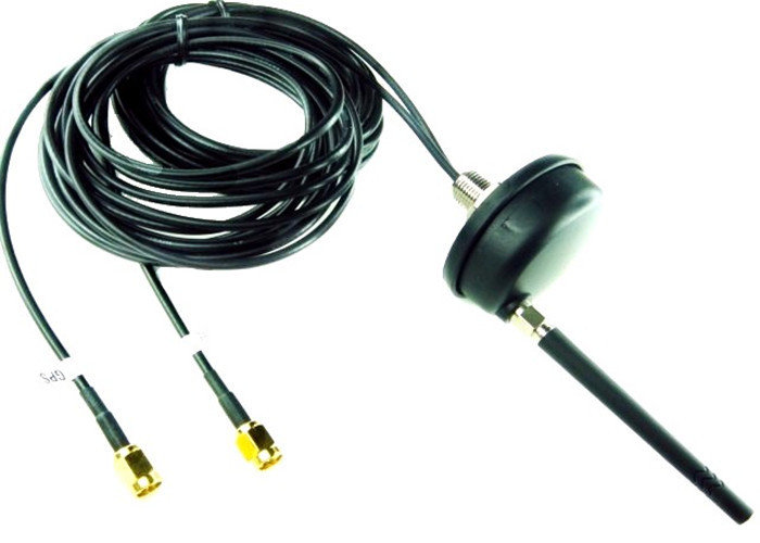 Low Profile Multi Band GPS GSM Antenna RG 174 Cable Black Fakra Connector