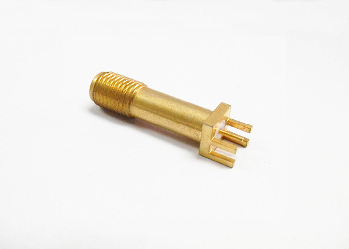 Thread Coupling Miniature SMA Female Bulkhead Connector PCB Mount SMA-KYE2