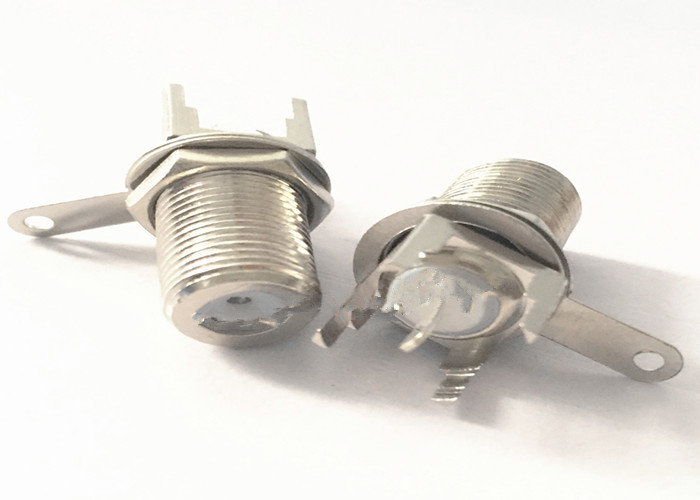 PC Board RF Antenna Connector Adapters , F Type Female Connector PCB