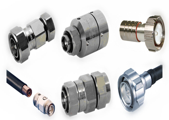 High Frequency Silver N Type RF Connector For Feeder Line Cable