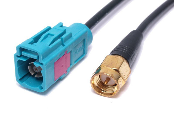 Straight Fakra Connector Assembly Female To Sma Male Adapter Rg58 Cable