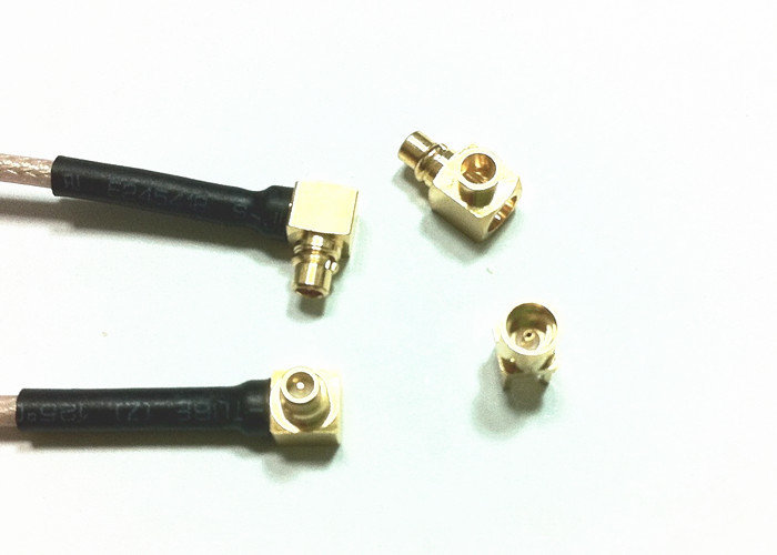 70Ω Impedance MMCX RF Connector , Coaxial Cable Rf Connector PCB Mount