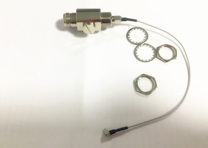 6Ghz 50Ohm Lightning Surge Protector with Coaxial N Plug to MMCX Plug