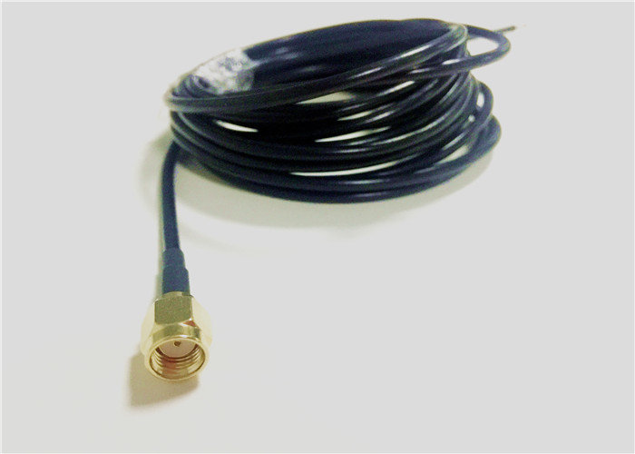 ROHS Compliant SMA Female plug with 3 Meters Length RG 174 Coaxial Cable assemblies