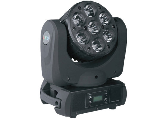 DMX 7pcs X 15W LED Moving Head Light Zoom Multi Color Outdoor Wireless Lighting Air Cooling