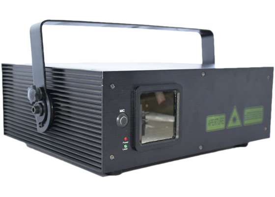 Single Green Outside Laser Light Effects Working Animation TV Station Performance