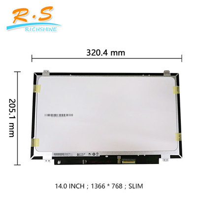 AUO B140XTK01.0 14" 호리호리한 EDP lcd 1366*768 30pin 작은 공용영역