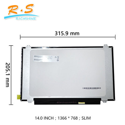 Großhandels-Laptopschirm B140XTN07.1 14inch HD TFT für Laptopersatz-EDV-Schnittstelle nehmen Laptopschirm ab