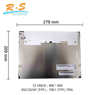 nueva y original del monitor LCD G121SN01 V4 1024x768 12,1 pulgada industrial LVDS 20PIN del auo
