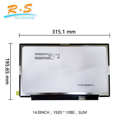 경조 비율 노트북 LCD 스크린 14.0는” 30 Pin B140HAN03.1 Edp 연결관을 체중을 줄입니다