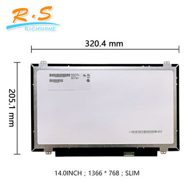 30のピンEdp Lcd Lcdスクリーンのパネルの取り替えAUO B140XTN03.2 14.0」1366*768