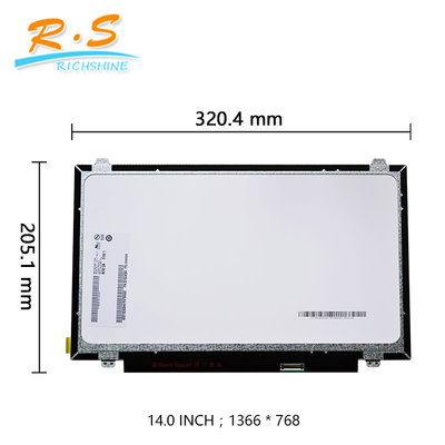 Lcd-Platte Laptop B140XTN02.E WXGA AUO, 30 Stiftlcd-bildschirm für Entschließung des Laptop-1366*768