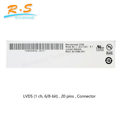 Industrieller LCD-Bildschirm G104VN01 V1 10,4“, VGA-Fahrerbrett Schnittstelle lcd-tft Anzeige 640X480 LVDS