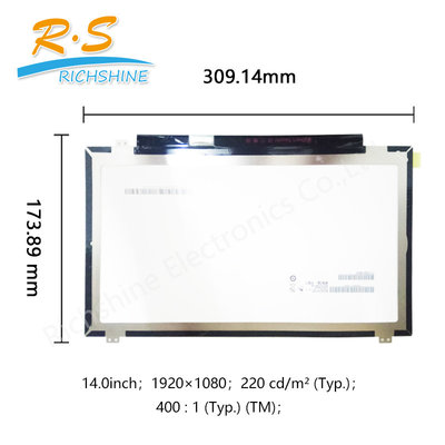 14,0 Zoll LCD-Bildschirm 1920 * 1080 Edp-Schnittstelle 30 Pin für B140HTN01.B