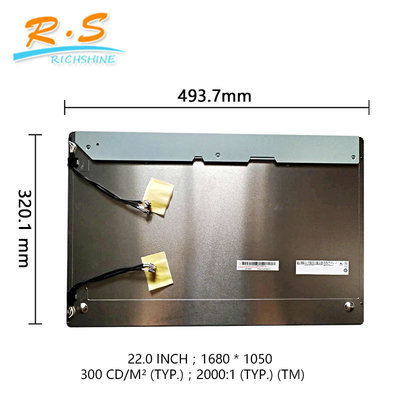 산업 22" Auo LCD 패널 디스플레이 스크린 G220SW01 V0 1680x1050