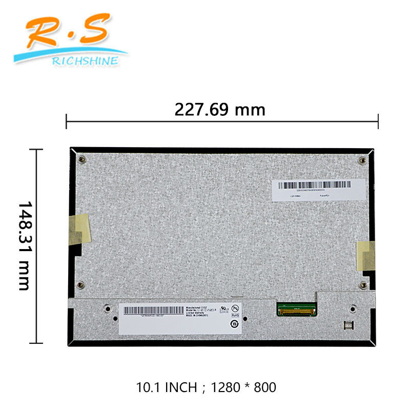 1280 * 800 LVDS-Schnittstellen-industrieller LCD-Bildschirm-hochauflösendes Verhältnis 40pin G101EVN03.0