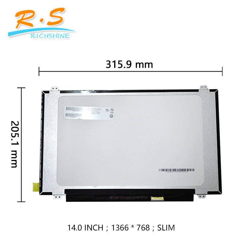 Großhandels-Laptopschirm B140XTN07.1 14inch HD TFT für Laptopersatz-EDV-Schnittstelle nehmen Laptopschirm ab