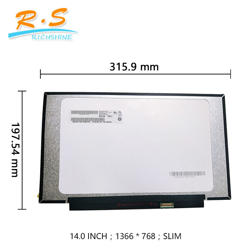 Hochauflösender Laptop-Schirm-Blendschutzoberfläche des Verhältnis-HD LED 1366 * Entschließung 768