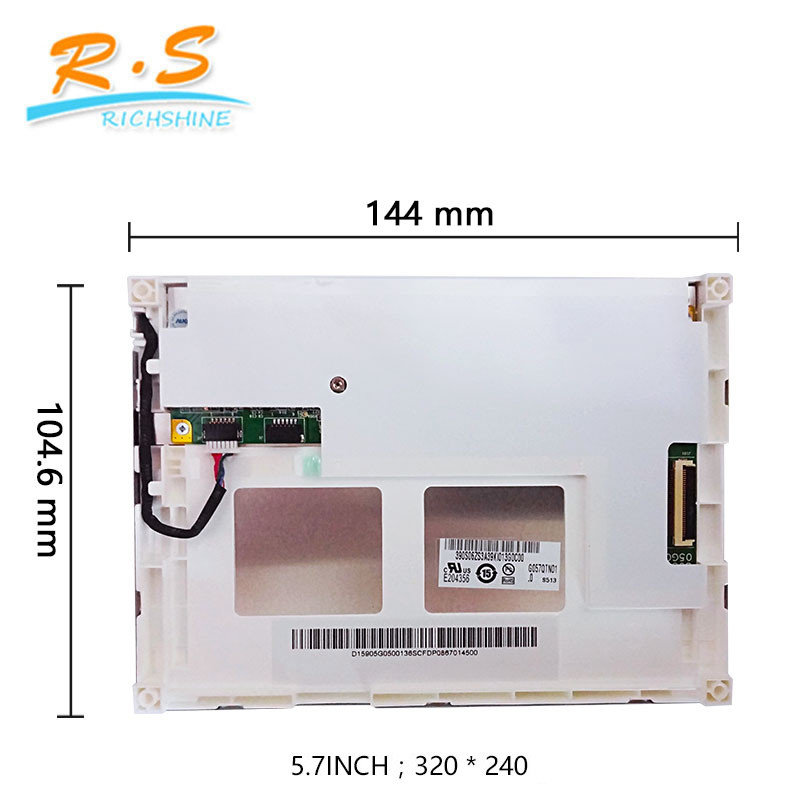 450 cd/m2 산업 LCD 스크린 모형 5.7inch 320*240 G057QTN01.0 보충 Gameboy 스크린