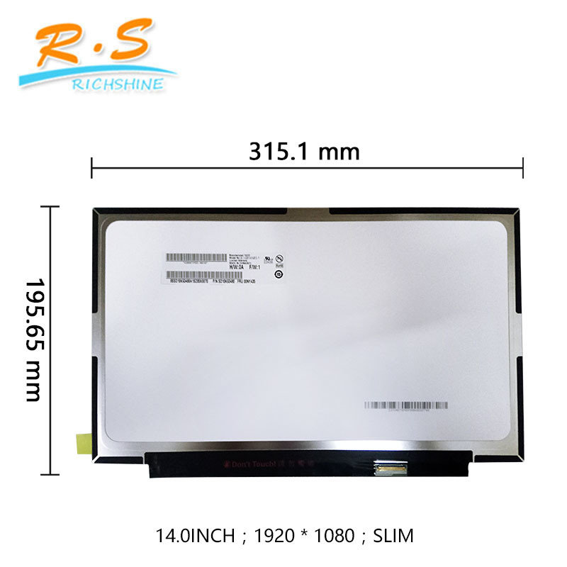 경조 비율 노트북 LCD 스크린 14.0는” 30 Pin B140HAN03.1 Edp 연결관을 체중을 줄입니다