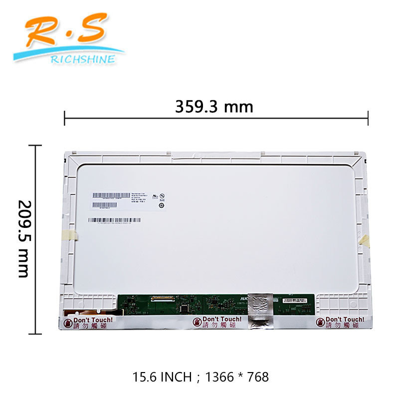 Pantalla LCD AUO del ordenador portátil B156XTN02.2 brillo de Lcm de 15,6 de la pulgada pernos de Lvds 40 alto