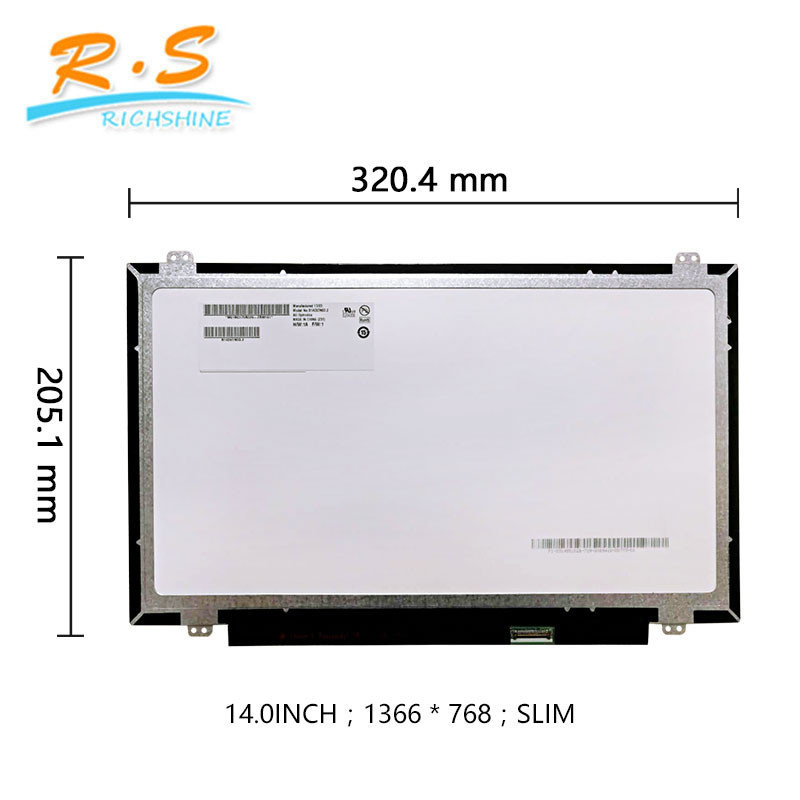 30のピンEdp Lcd Lcdスクリーンのパネルの取り替えAUO B140XTN03.2 14.0」1366*768