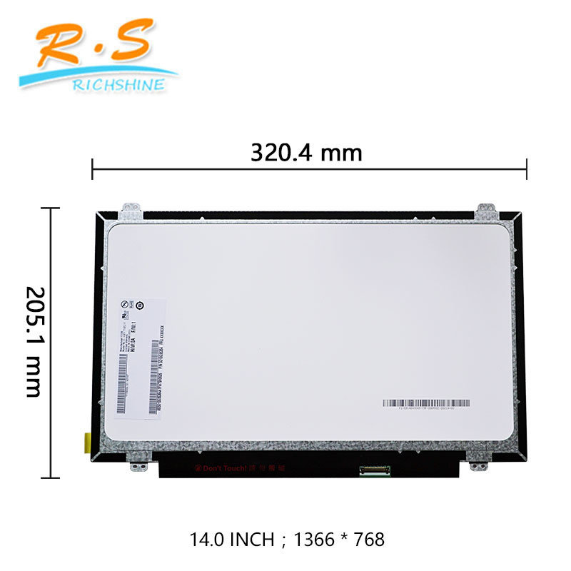 Lcd-Platte Laptop B140XTN02.E WXGA AUO, 30 Stiftlcd-bildschirm für Entschließung des Laptop-1366*768