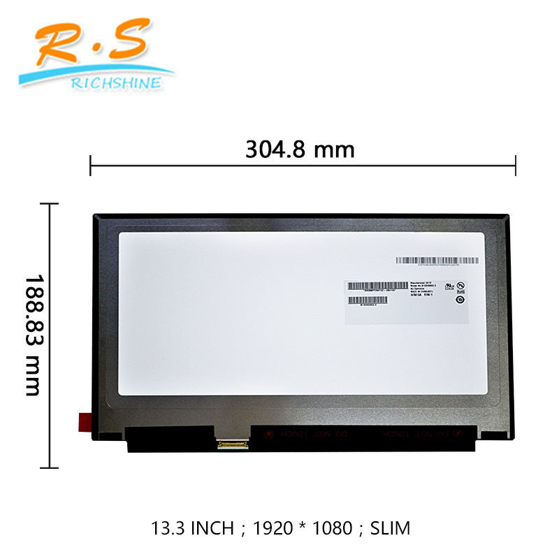13.3 인치 Auo LCD 패널 B133HAN02.5 1920년 * 1080 호리호리한 30 핀 EDP FHD 330 CD/M ² 광도