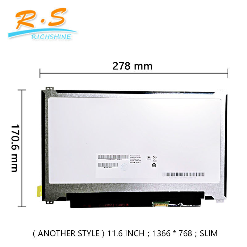 B116XTN02.2 AUO 11.6 Inchlaptop LCD 패널 1366년 * 768 EDP 공용영역 30 핀