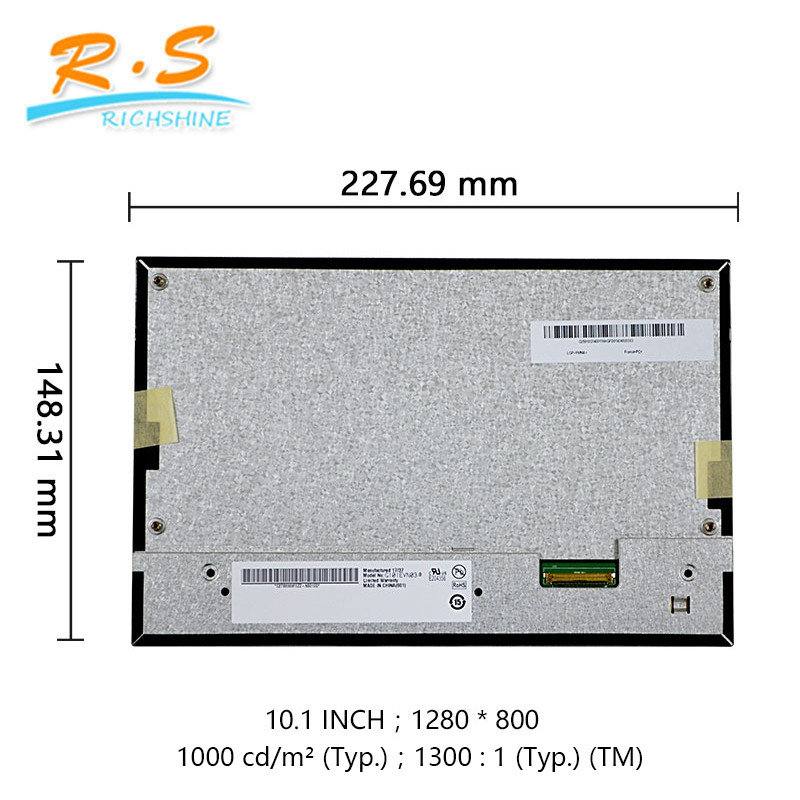 1000 Cd/Mの² 10.1インチのLvds LCDの表示モジュール産業スクリーンG101EVN03.1 1280×800ピクセル