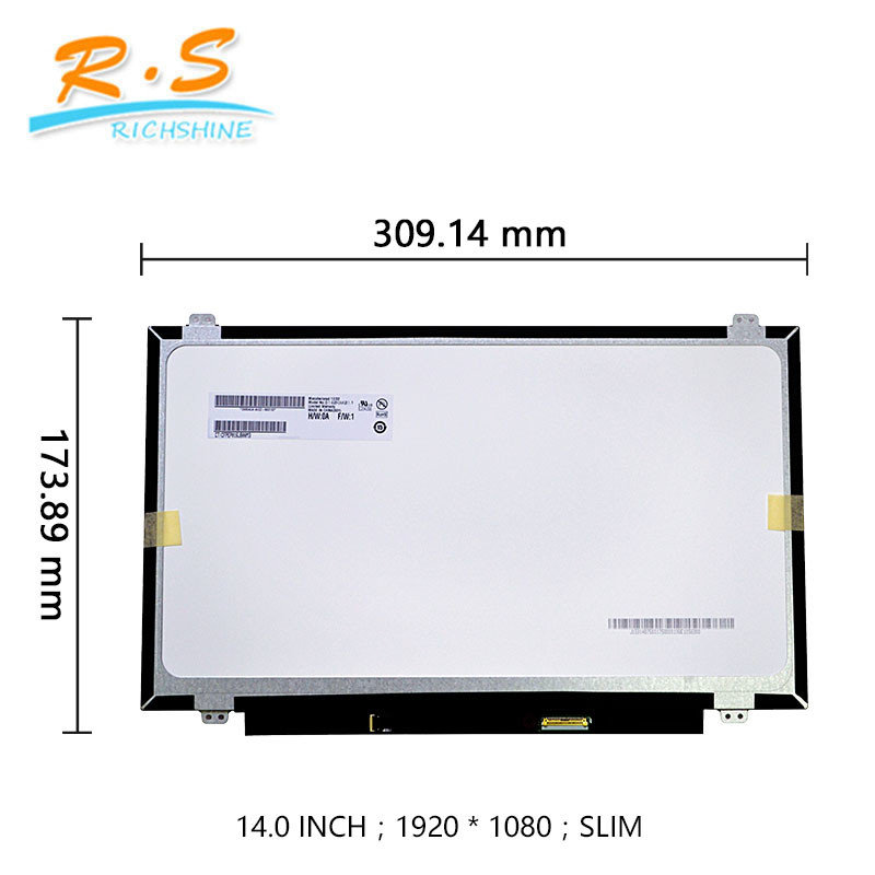 TFT FHD IPS 노트북 터치 스크린 LCD 디스플레이 터치 Edp 인터페이스와 함께 14.0 인치 B140HAK01.0