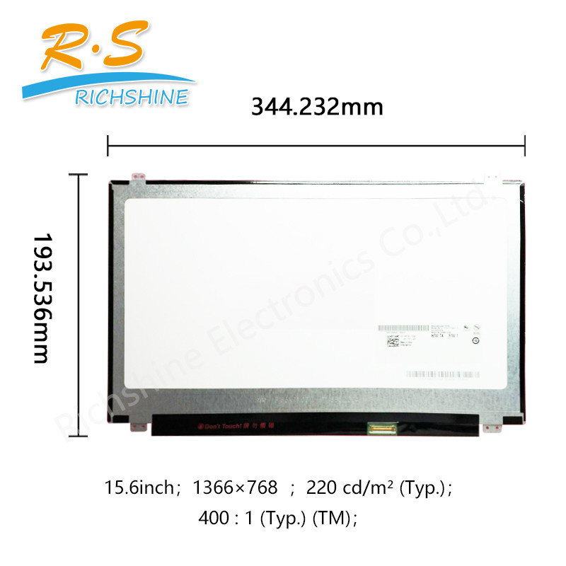 B156 x 호리호리한 광택 있는 주식에서 TN04.6 15.6” 1366*768 자동 LCD 스크린 15.6”